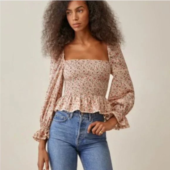 Reformation | Tops | Reformation Roland Top Mineral | Poshmark